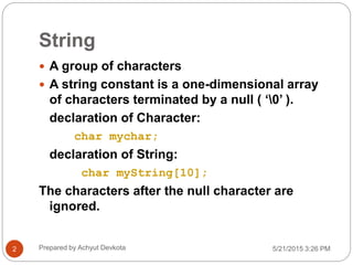 C programming - String | PPT