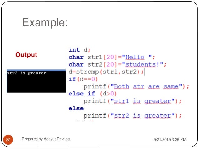 C programming - String C programming - String