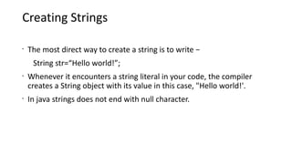 String.ppt | Programming Languages | Computing