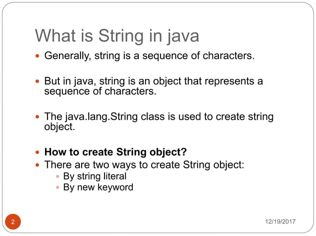 String | PPT