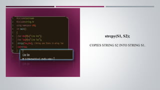 String in programming language in c or c++ | PPTX