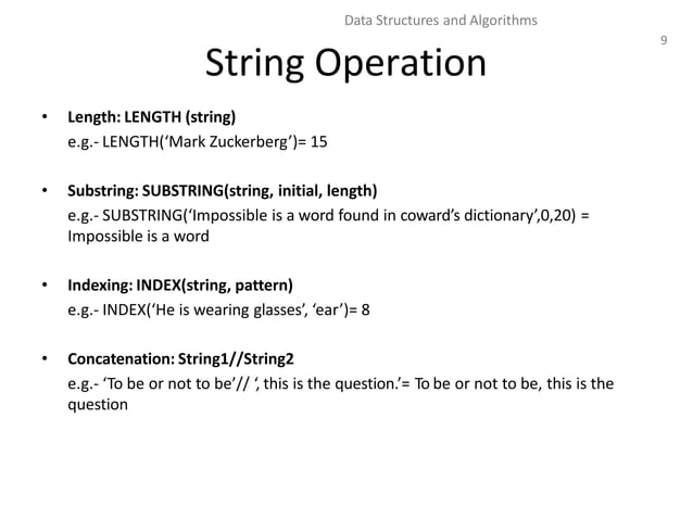 Different string operations.................... | PPTX