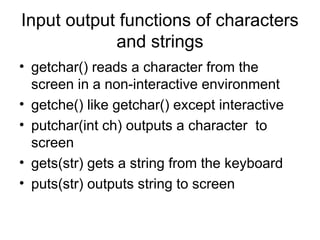 String manipulation techniques like string compare copy | PPT