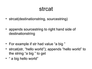 String manipulation techniques like string compare copy | PPT