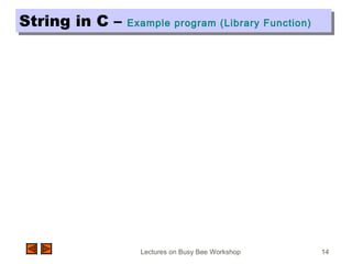 String c | PPT | Programming Languages | Computing