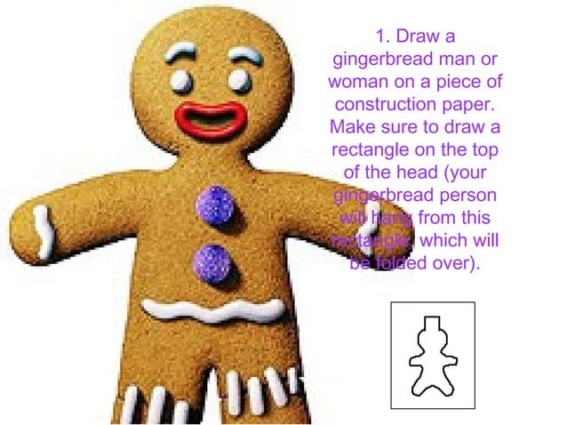 String of paper gingerbread men and women | PPT