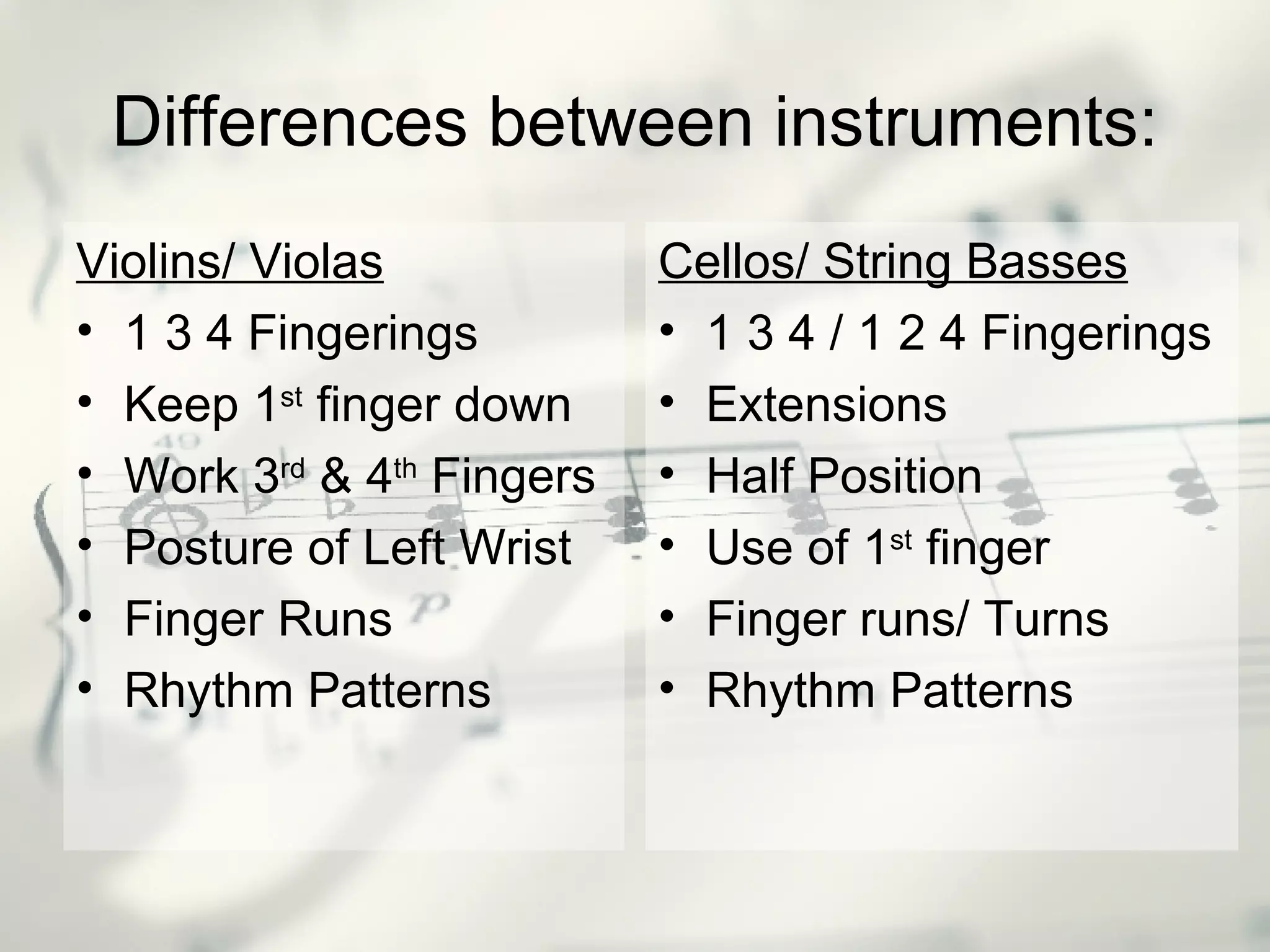 String Technique Class Technique Builder | PPT