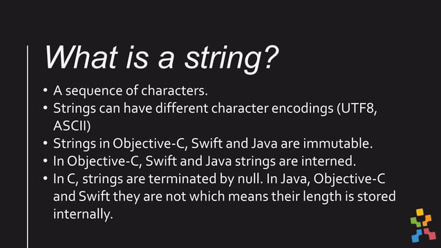 Strings and common operations | PPT
