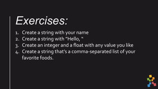 Strings and common operations | PPT