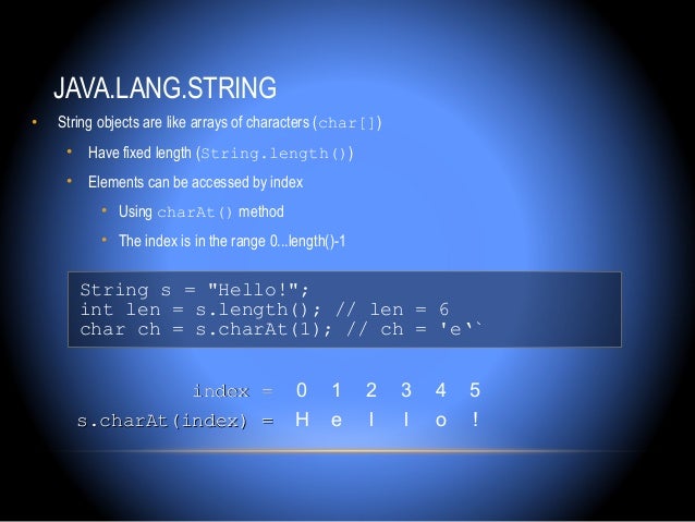 String and string manipulation