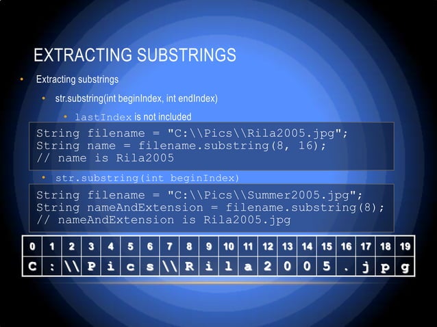 String and string manipulation x | PPT