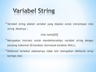 String baru | PPT