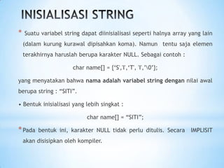 String baru | PPT