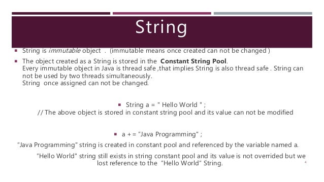 String Builder And String Buffer Java Programming