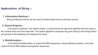 String_C.pptx | Programming Languages | Computing