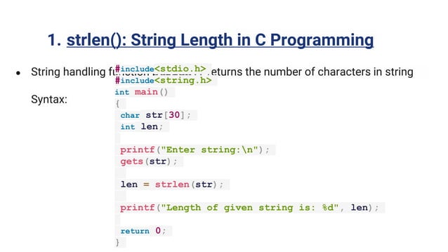 String_C.pptx | Programming Languages | Computing