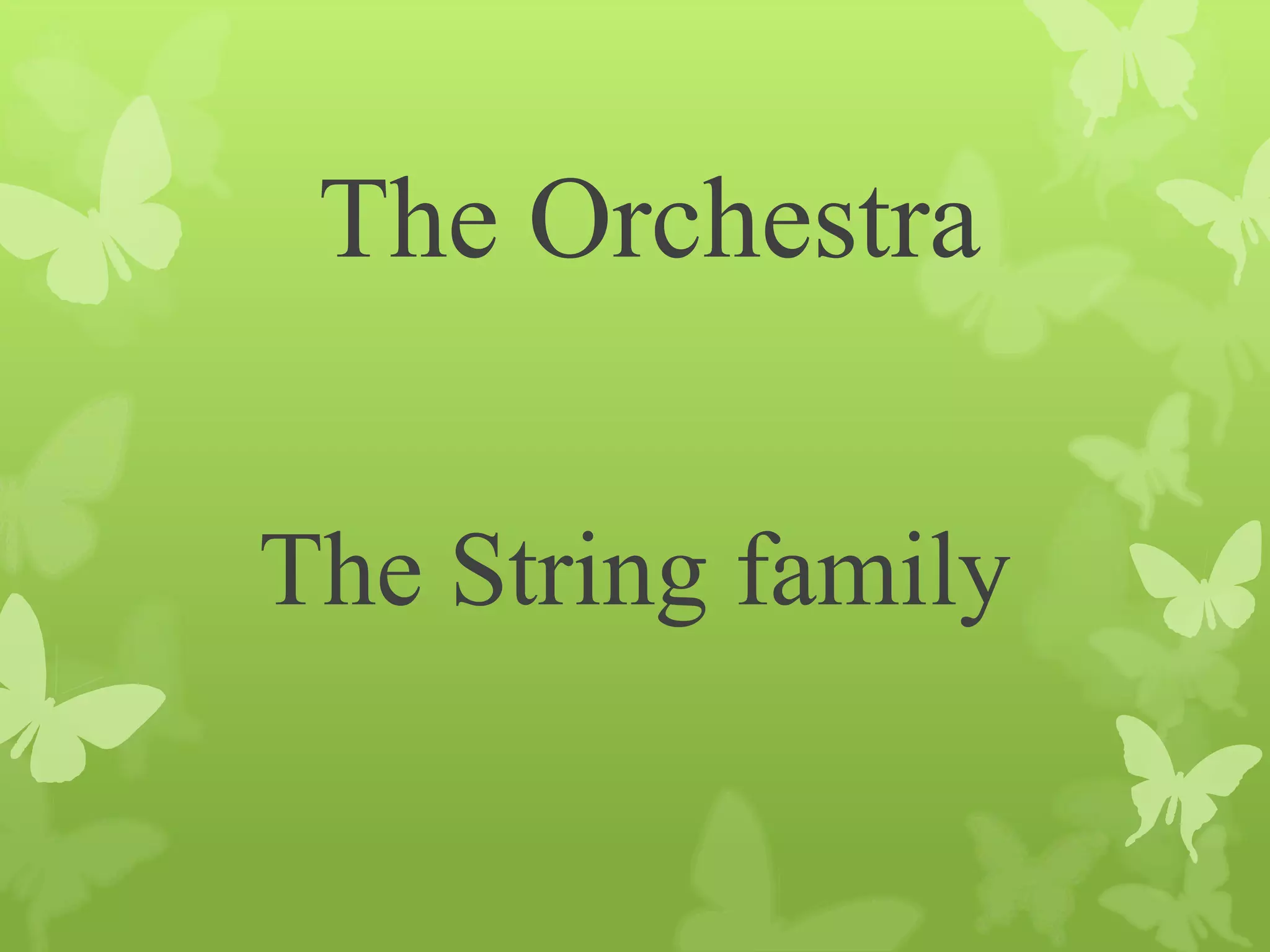 Stringed instruments micro teaching powerpoint | PPTX