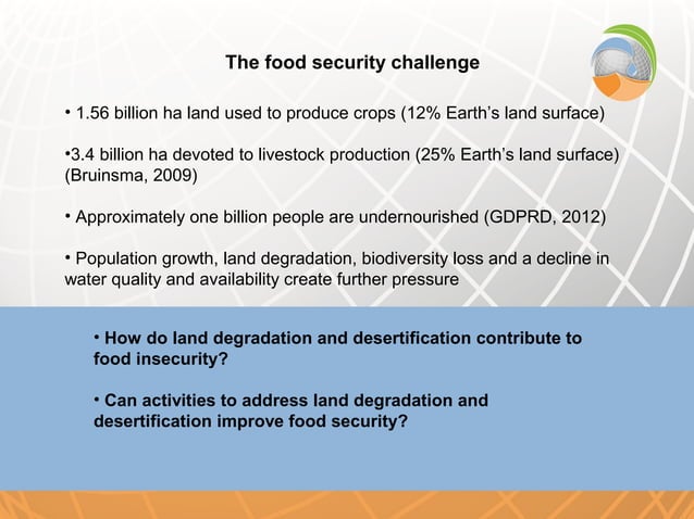 Lindsay Carman STRINGER "Combating land degradation and desertification ...