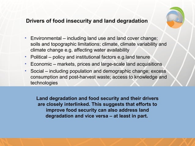 Lindsay Carman STRINGER "Combating land degradation and desertification ...