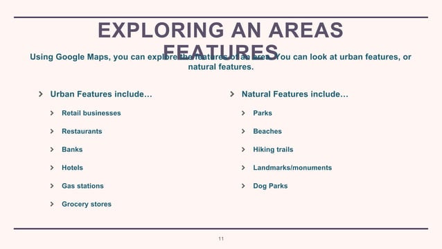 The Features and Use of Google Maps | PPTX