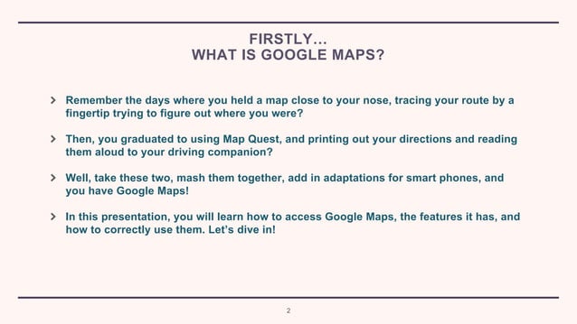 The Features and Use of Google Maps | PPTX