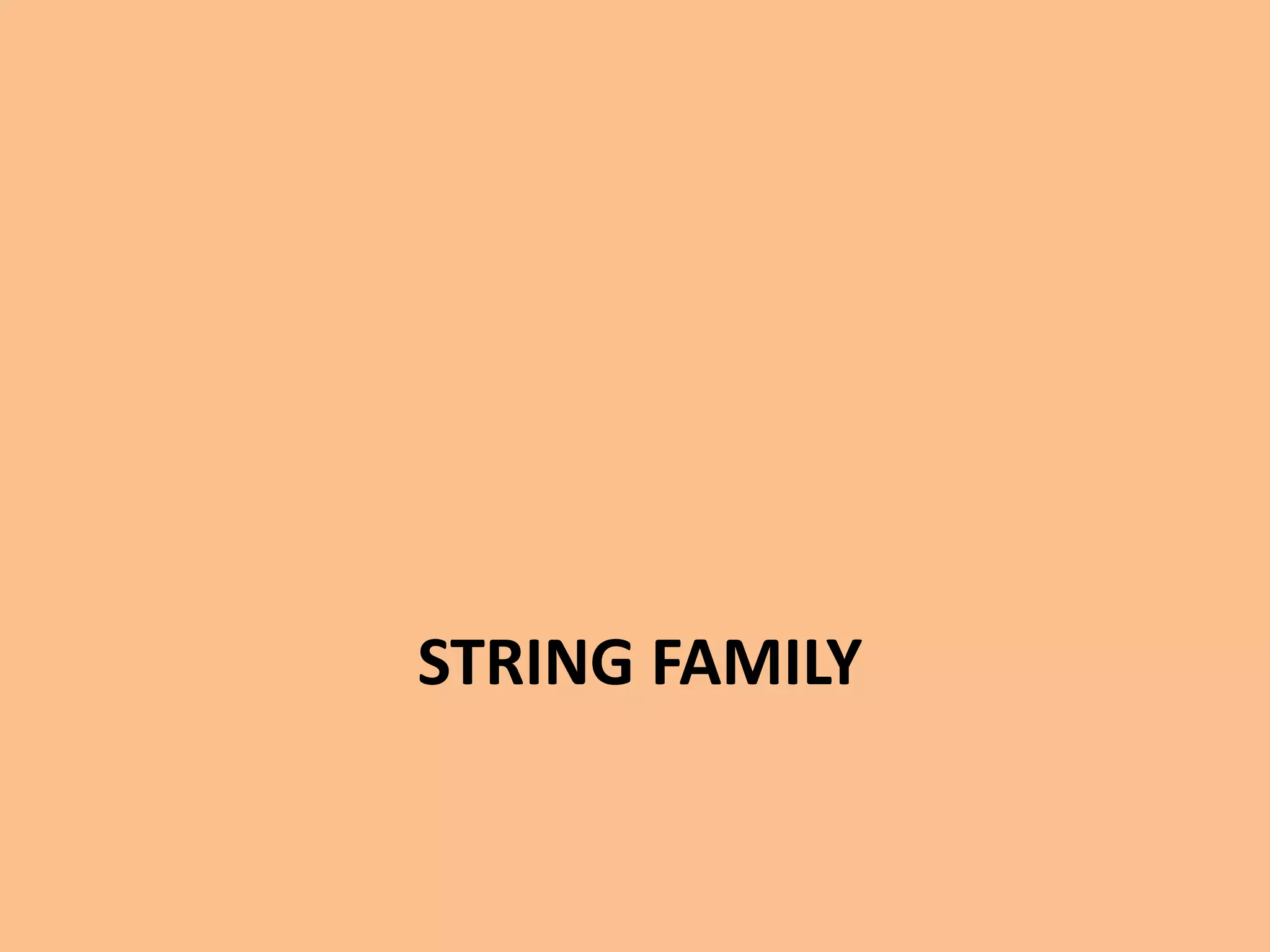 String family | PPTX