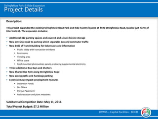 Stringfellow Park and Ride Expansion | PPTX | Civil Engineering ...
