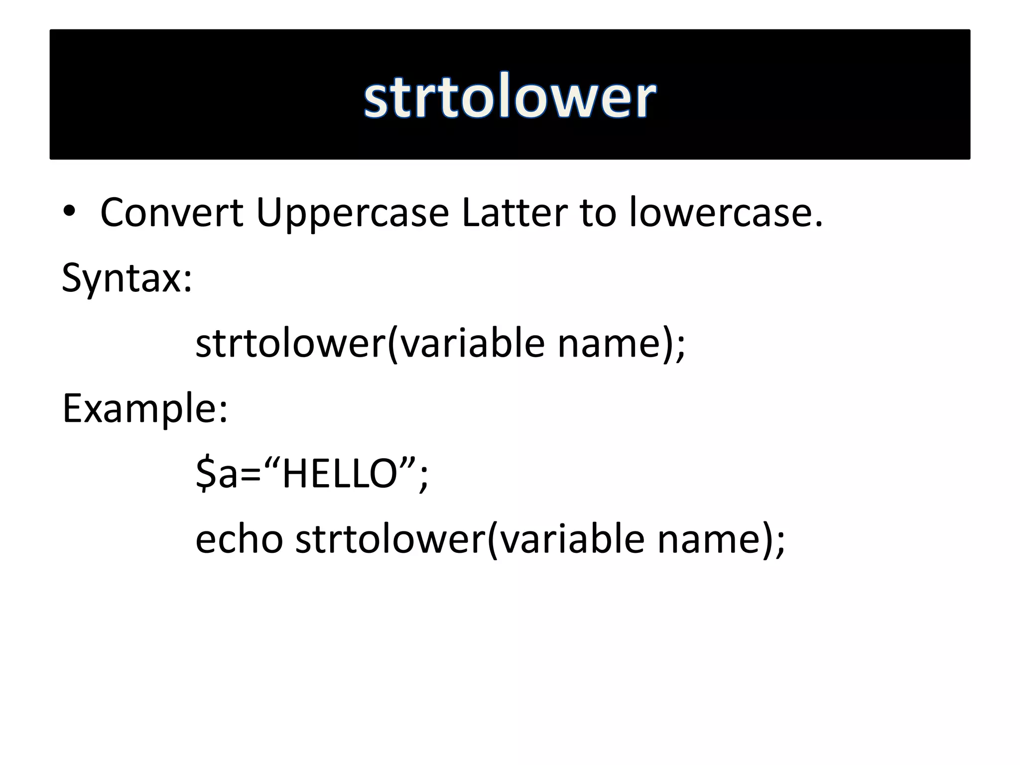 String function | PPTX | Programming Languages | Computing