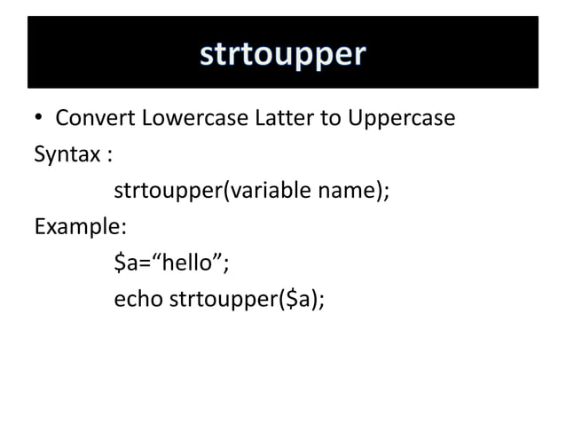String function | PPT