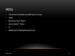 String functions | PPT