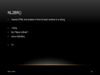 String functions | PPT