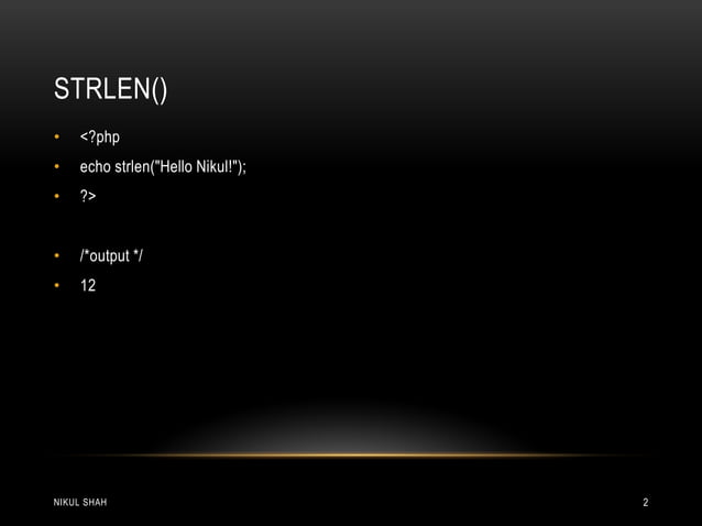 String functions | PPT