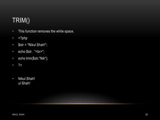 String functions | PPT