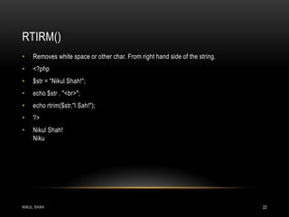 String functions | PPT