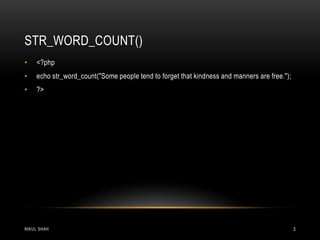 String functions | PPT