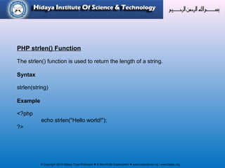 String functions and operations | PPT
