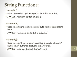 String handling | PPT