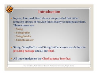 String handling(string class) | PDF