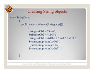 String handling(string class) | PPT