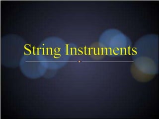 String instruments | PPTX