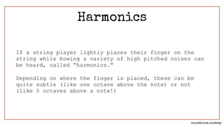 String Instruments: Orchestration | PPT