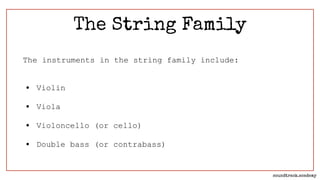 String Instruments: Orchestration | PPT