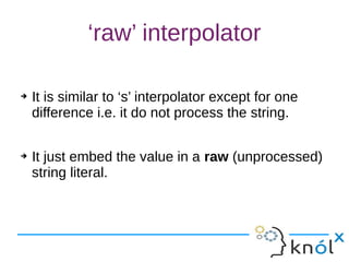 String interpolation | PPT