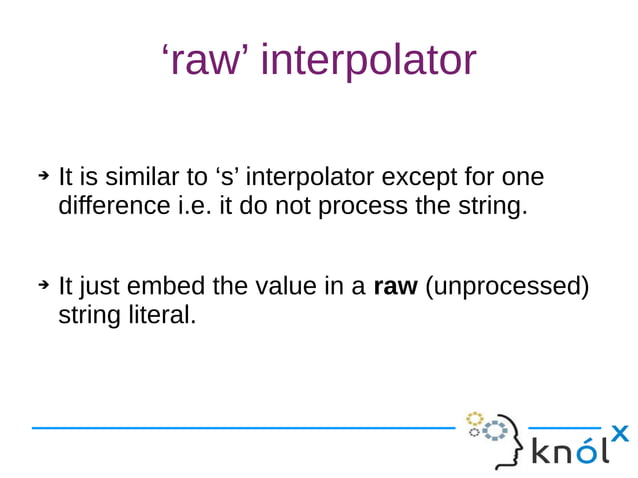 String interpolation | PPT