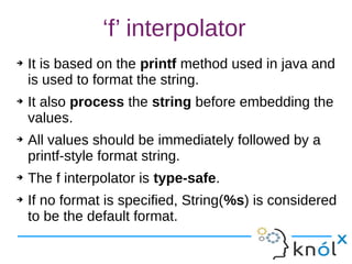 String interpolation | PPT