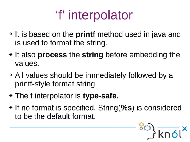 String interpolation | PPT