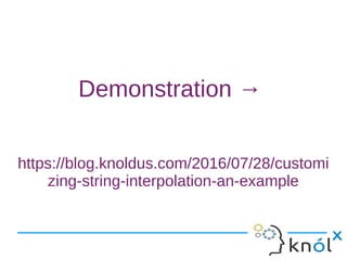 String interpolation | PPT