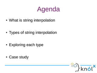 String interpolation | PPT