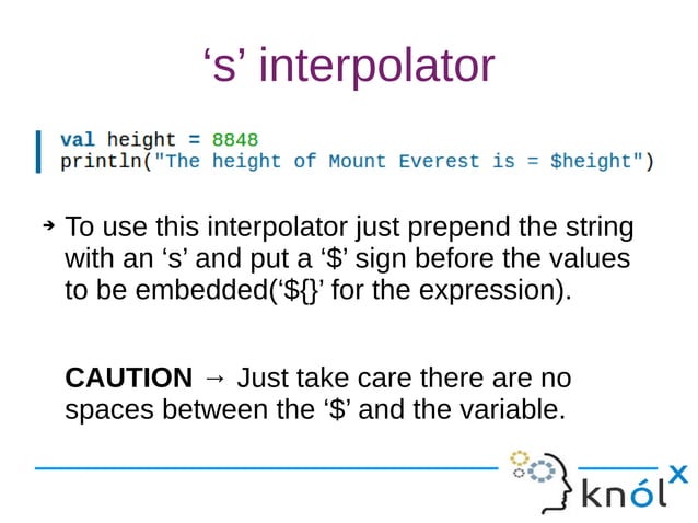 String interpolation | PPT