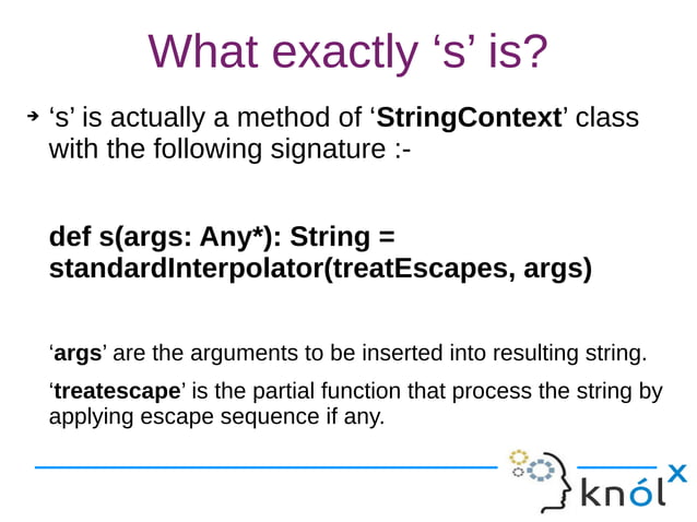 String interpolation | PPT